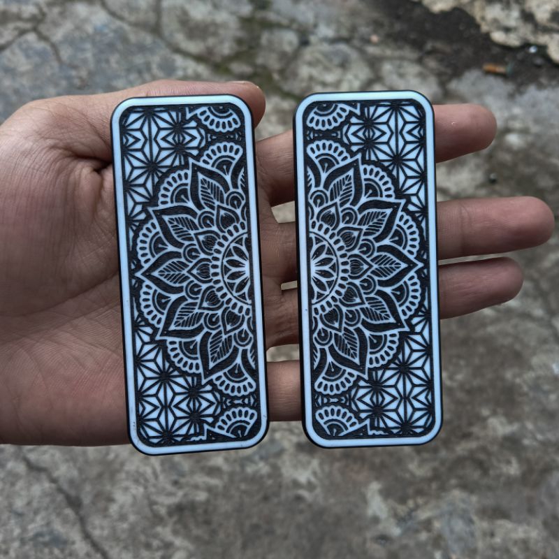 Jual Panel Cover Akrilik Trml T99 Mandala Black And White Texture ...