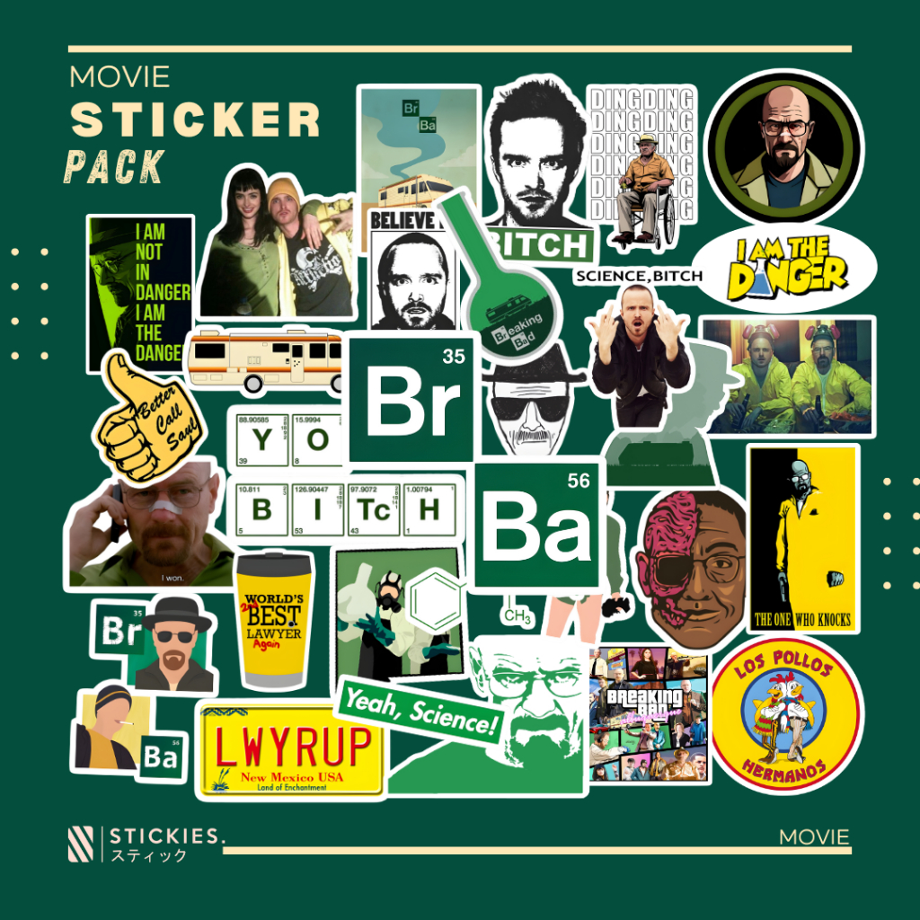 Jual Sticker/Stiker Pack Vinyl "Breaking Bad" | High Quality | Murah ...
