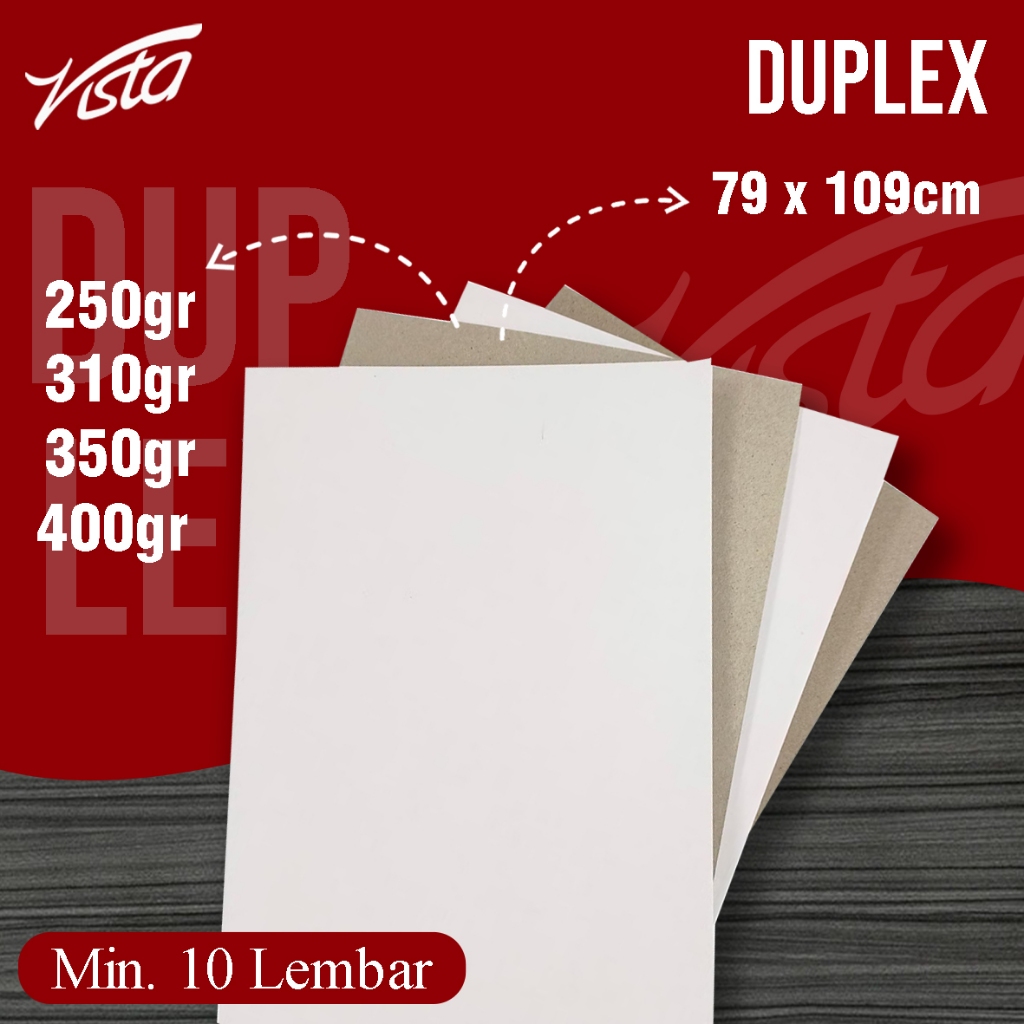 Jual Kertas Duplex 250gr, 310gr, 350gr, 400gr Ukuran 79x109cm | Shopee ...