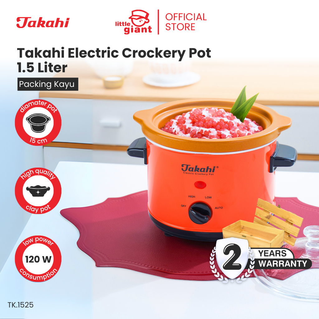 Jual Takahi Electric Crockery Pot 1.5 Liter -HR (INCLUDE PALET ...