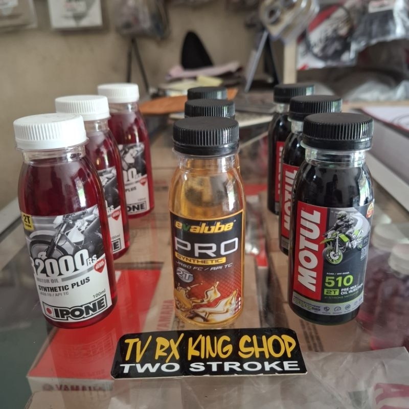 Jual OLI SAMPING 2T KEMASAN MINI 100ml MOTUL 510/IPONE E2000/EVALUBE PRO 100% ORIGINAL | Shopee ...