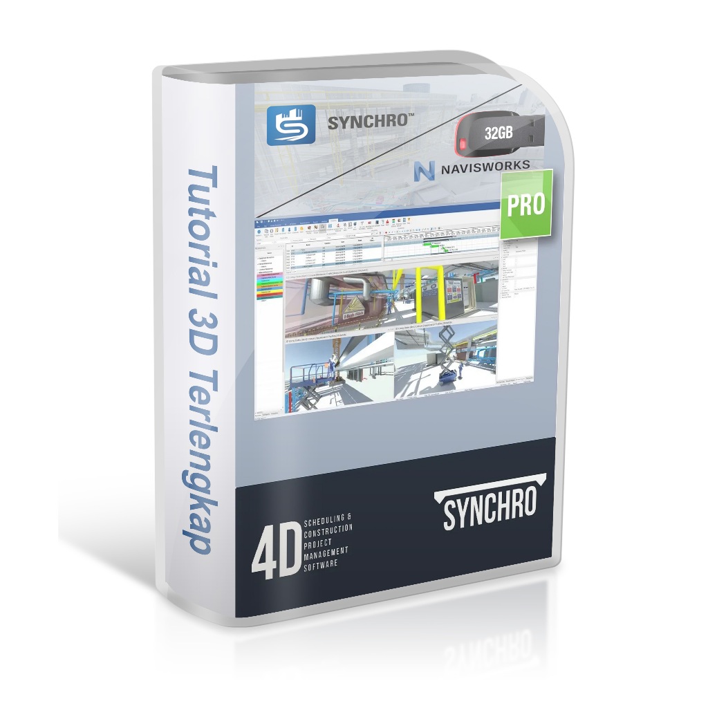 Jual FD32GB Synchro 4D 2023 bonus NavisWorks 2024 Video Tutorial Mastering Series CAD Scheduling ...