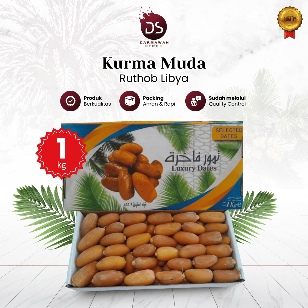 Jual Kurma Muda Ruthob Libya 1kg Kemasan Dus Fresh Panenan Terbaru ...