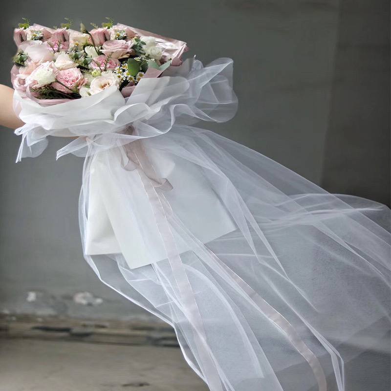Jual KAIN KASA BUKET JARING/ KAIN VEIL BOUQUET POLOS/TILE DEKORASI ...