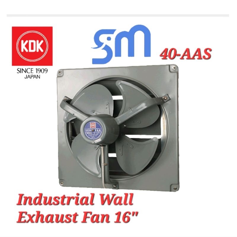 Jual Exhaust fan KDK 40-AAS Dinding / tembok 16 inc 40AAS Industrial ...