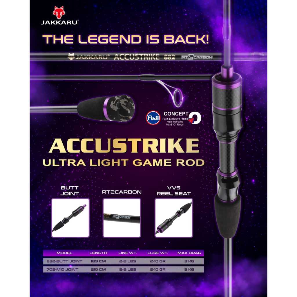 Jual JORAN PANCING UL JAKKARU ACCUSTRIKE 632 & 702 ULTRALIGHT SOLID ...