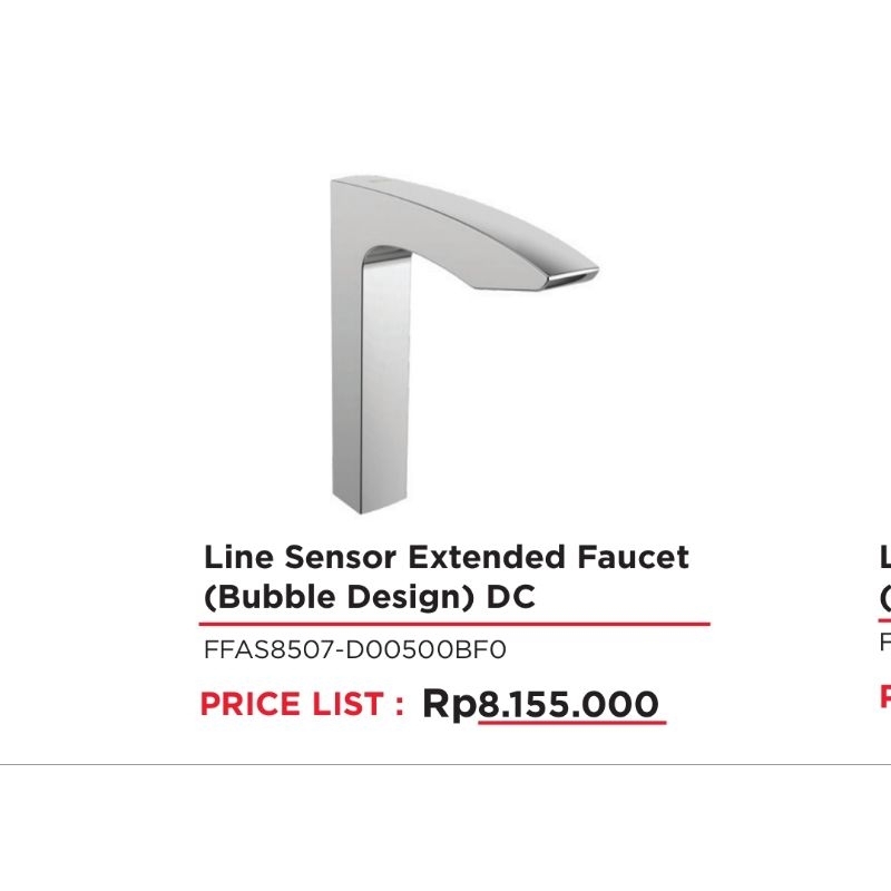 Jual Line Sensor Extended Faucet (Bubble Design) DC keran kran sensor ...