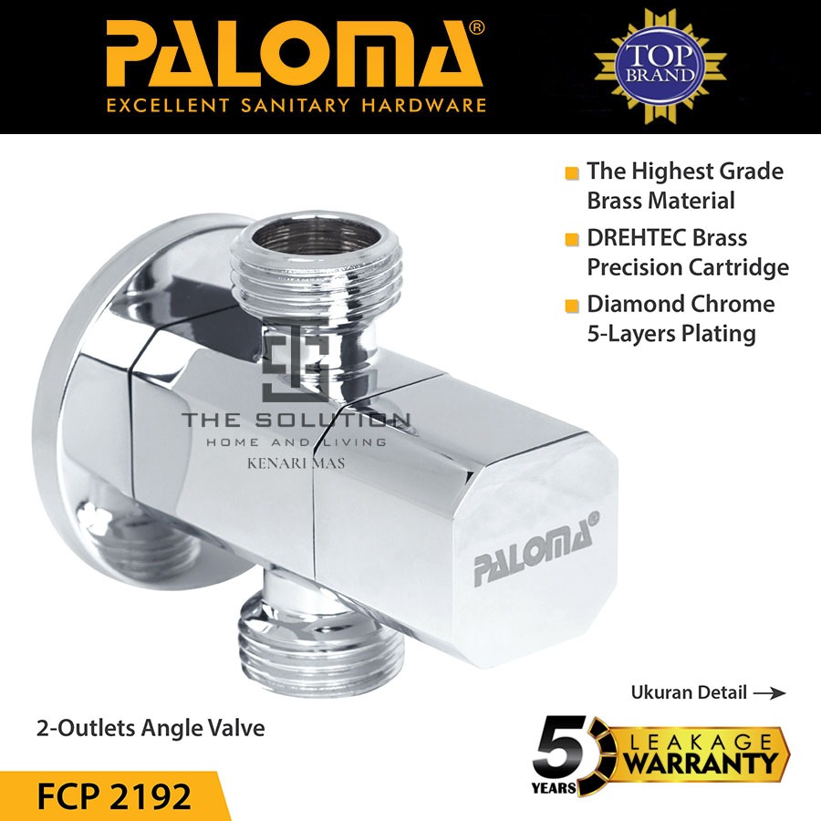 Jual Stop Kran PALOMA FCP 2192 Tembok Jet Shower Kamar Mandi Wc Ball ...