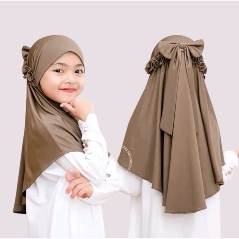Jual Jilbab Kids Jilbab anak jersey Pita Kriwil Ria Ricis Anak Terbaru ...