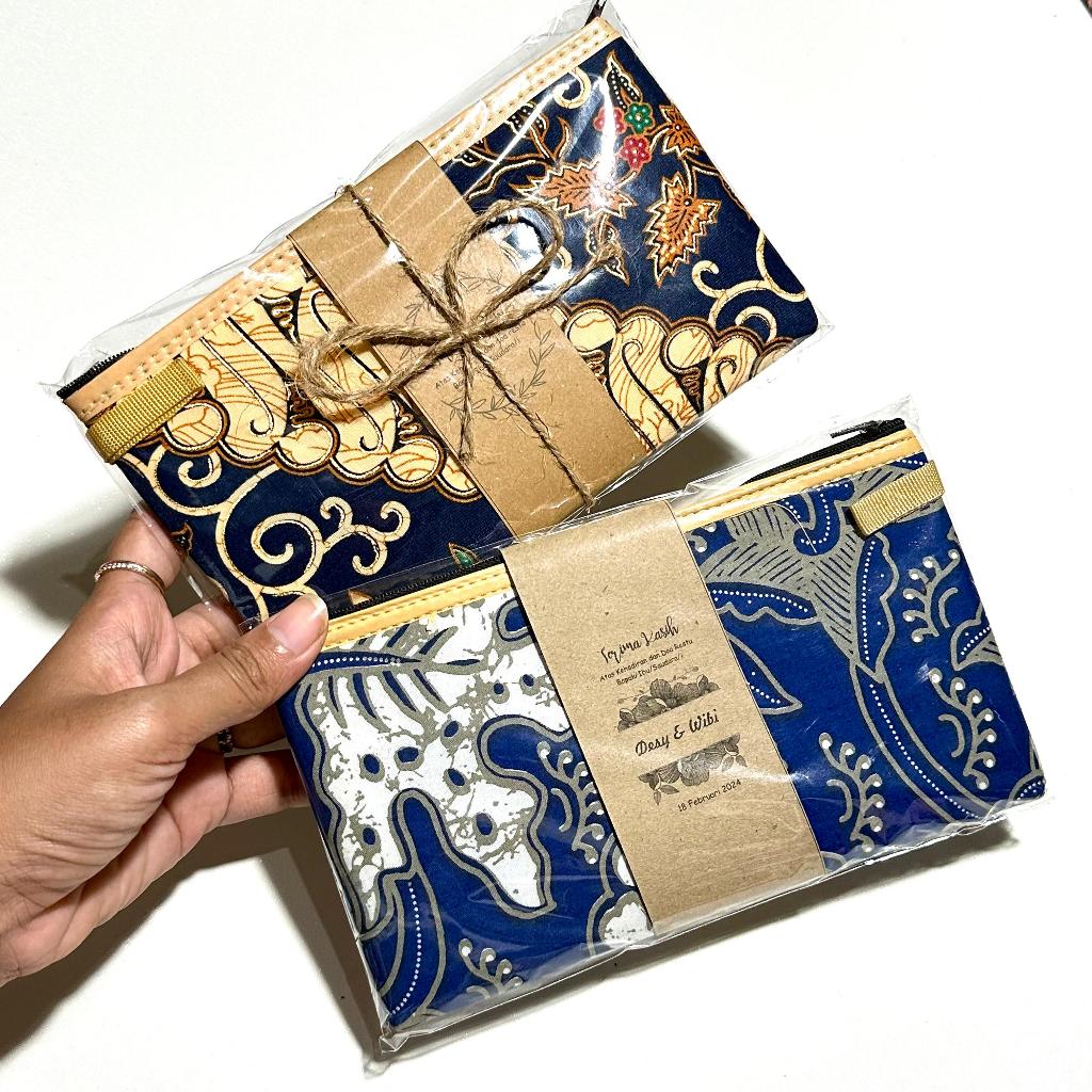 Jual PAKET 100pcs! souvenir pernikahan pouch dompet batik khas jogja | Shopee Indonesia