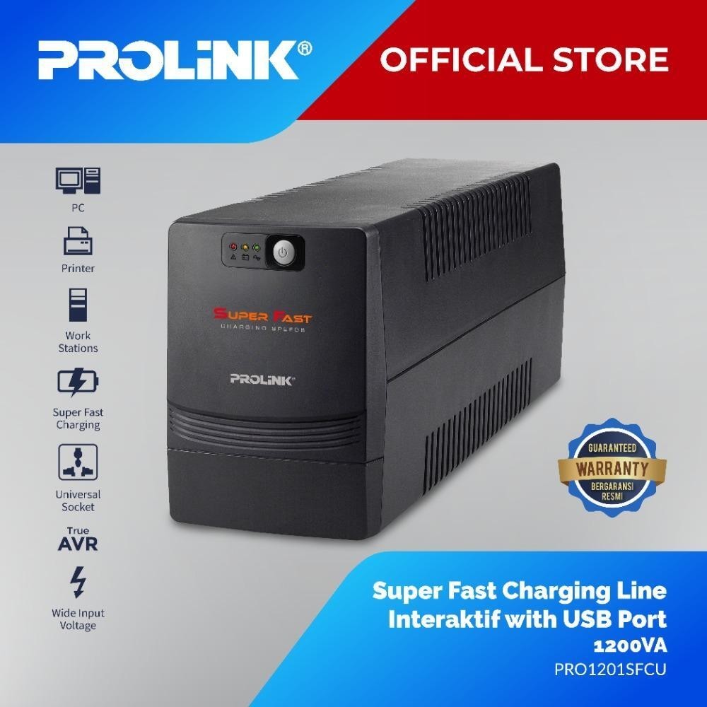 Jual UPS PROLINK PRO1201SFCU - Line Interactive UPS 1200VA with AVR ...