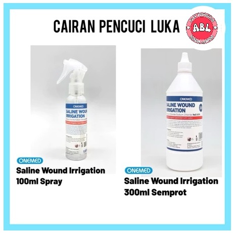 Jual Saline Wound Irrigation Semprot Spray 100 & 300 Ml (NaCl 0.9%) - Cairan Cuci Luka ONE MED ...