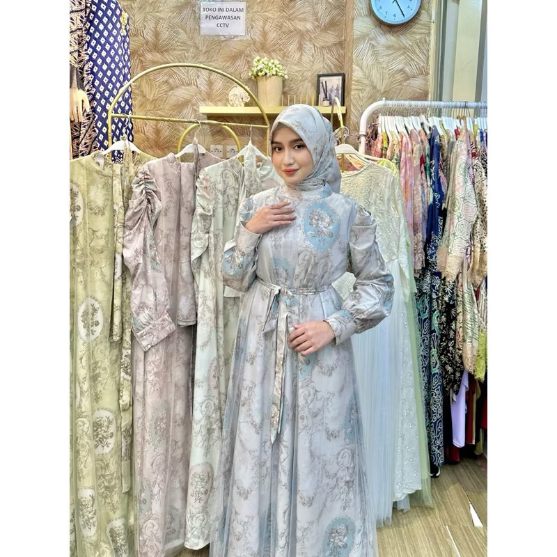 Jual GANIAH SET HIJAB | GAMIS KEKINIAN MODERN | GAMIS PREMIUM SET HIJAB ...