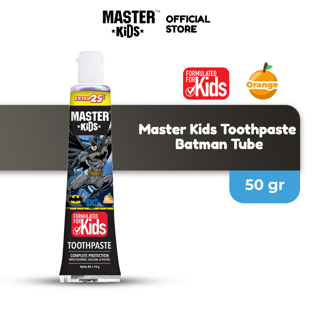 Jual Master Kids Toothpaste Batman Tube 50gr | Shopee Indonesia