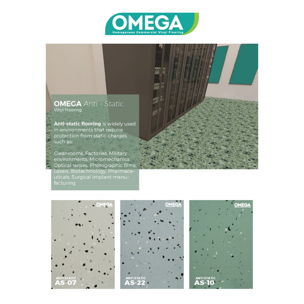 Jual Vinyl Roll Anti Static Ruang Data Center Tebal 2mm Motif Terazzo ...