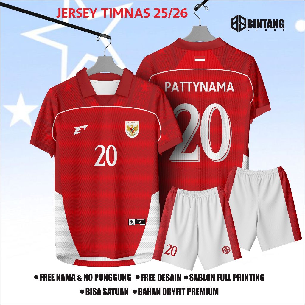 Jual Baju Jersey Timna Indonesia 2025 terbaru fantasy baju timnas home away jersey futsal baju ...