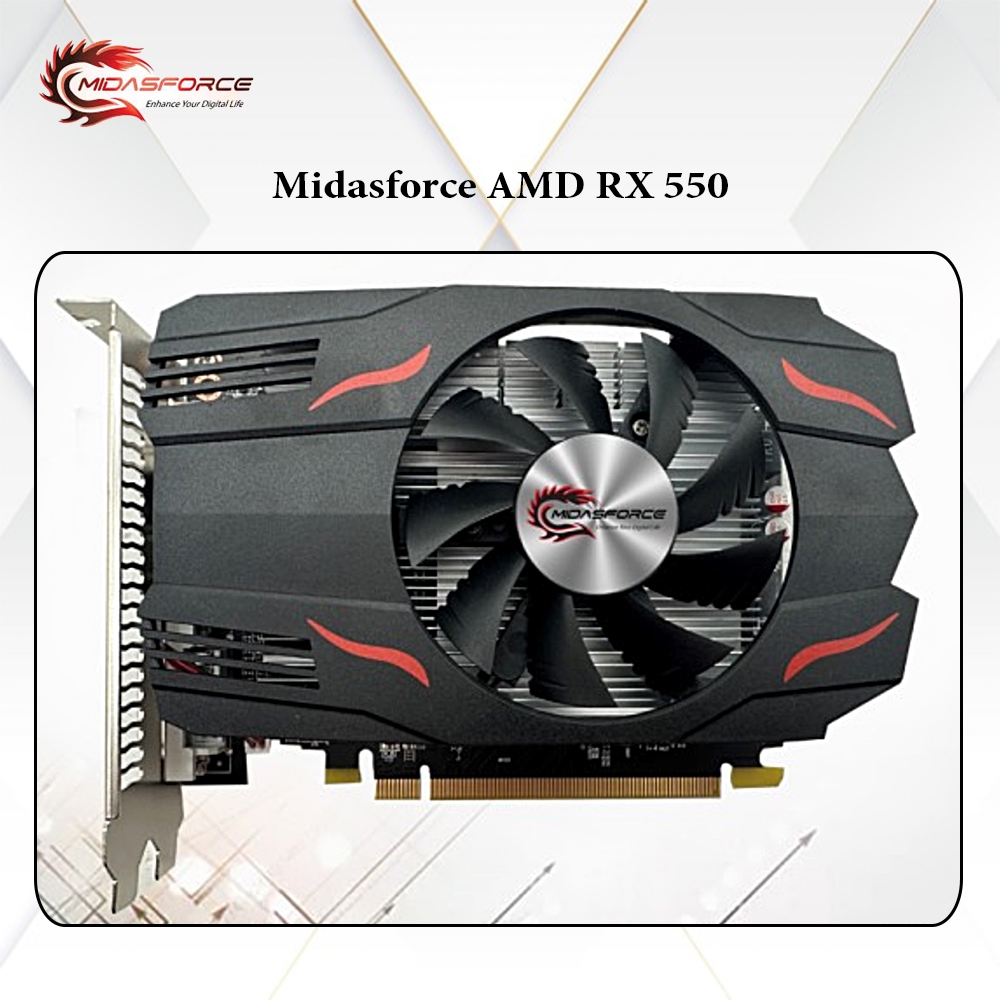 Jual VGA Midasforce AMD Radeon RX 550 4GB GDDR5 128Bit - VGA Midas RX ...