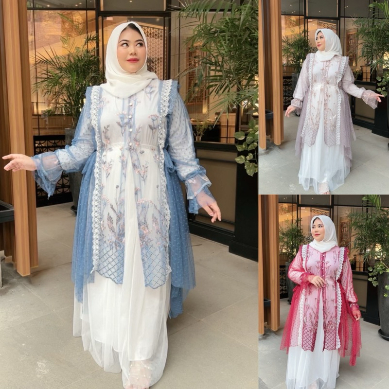 Jual Camella Outer Bigsize XXXXL | Outer Lebaran Super Jumbo Brokat ...