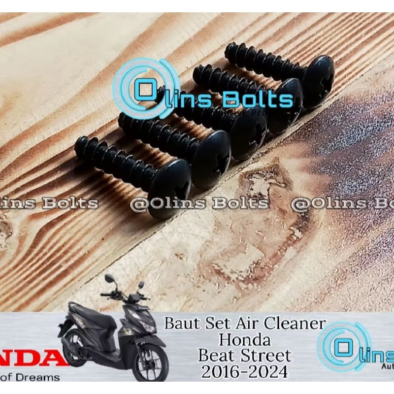 Jual Baut Set Sekrup Box Filter Udara Honda Beat Street 2016-2024 Baut ...
