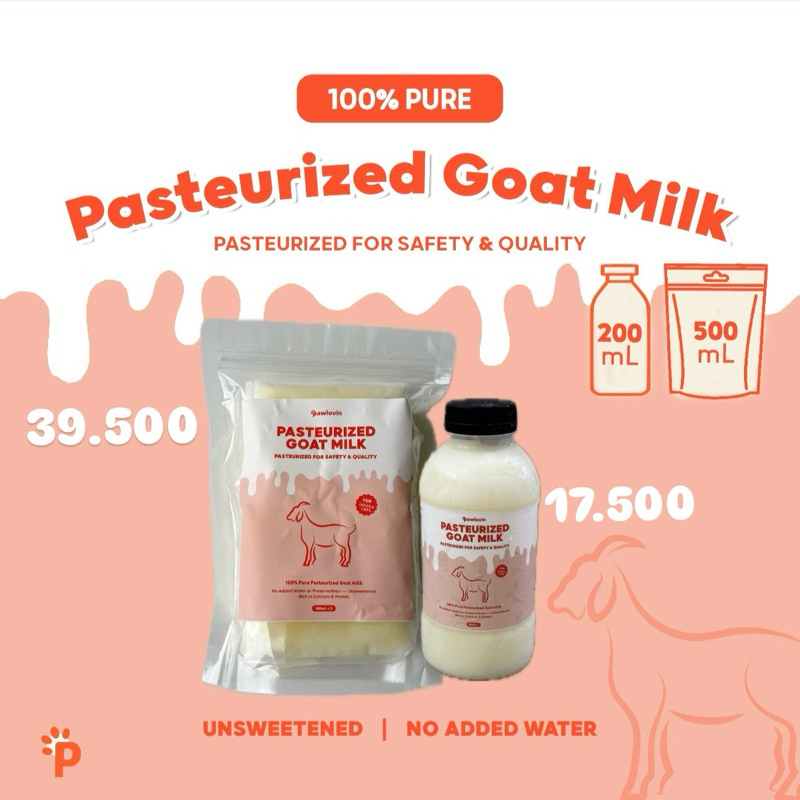 Jual Pawlovin - Pasteurized Goat Milk 200 ML & 500 ML / Susu Kambing Pasteurisasi Human Grade ...
