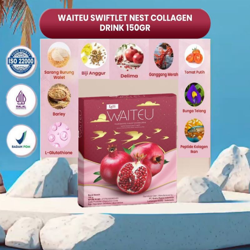 Jual Minuman kolagen Laili waiteu dengan sarang burung walet original ...