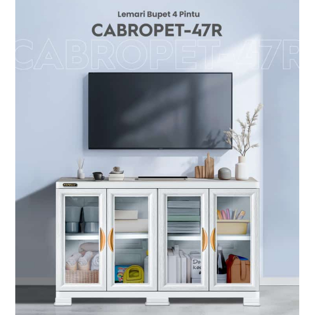 Jual CABROPET 47R / 37R / 27R - Lemari Bufet Plastik 4 Pintu / Bufet Tv Plastik Napolly 4P ...