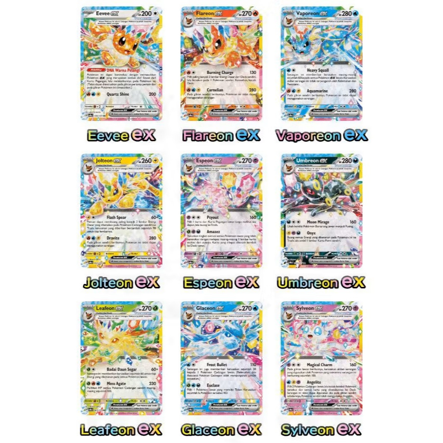 Jual Eevee Terastal Festival EX RR Indonesia Evoline Promo TCG Pokemon | Shopee Indonesia