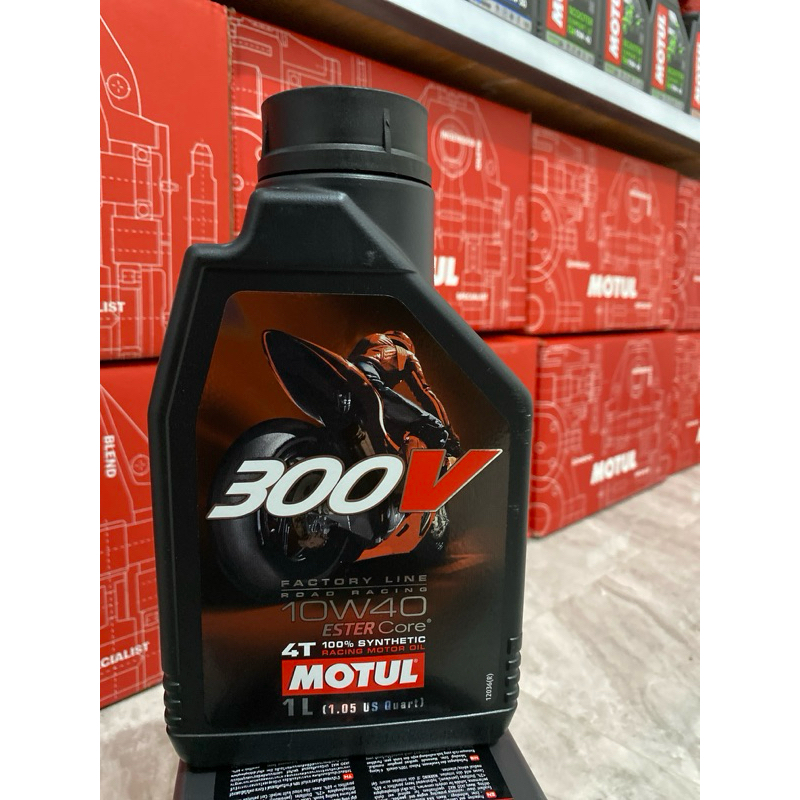 Jual oli mesin Motul 300v 10w40 Ester Core (1L) | Shopee Indonesia