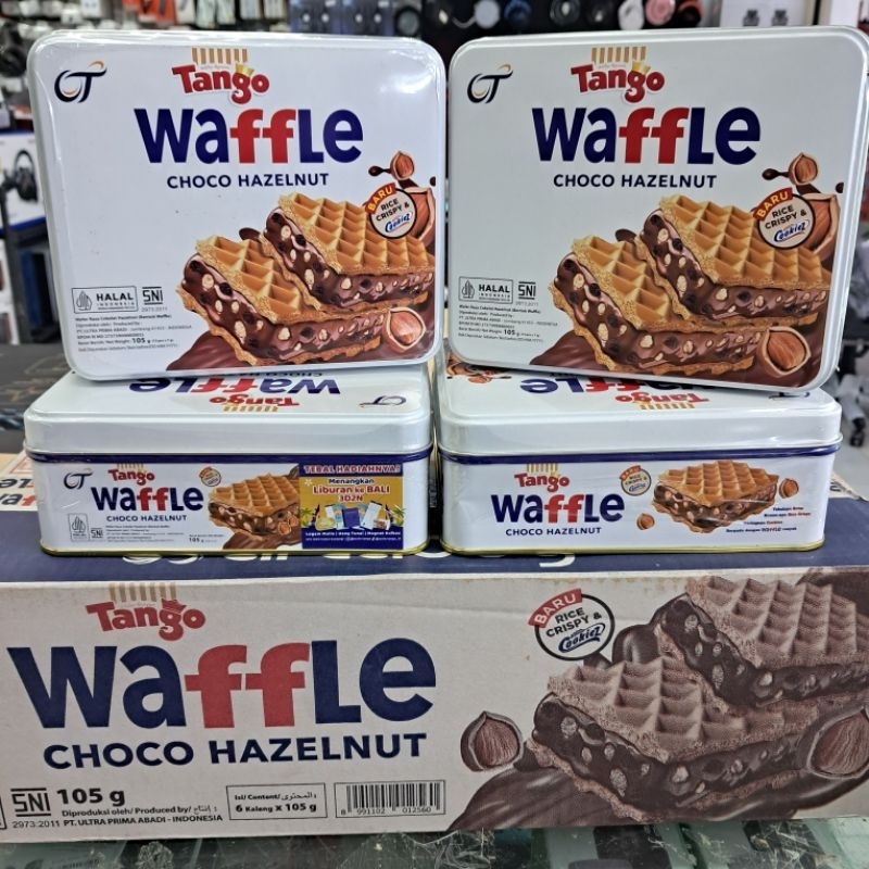 Jual Tango Waffle Choco Hazelnut Kemasan Kaleng 105gr Box 12 x 25gr ...
