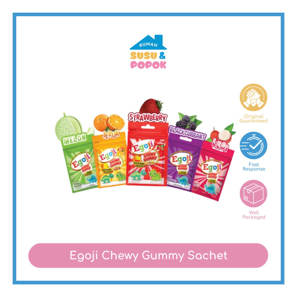 Jual EGOJI Chewy Gummy Sachet isi 10pcs | Shopee Indonesia