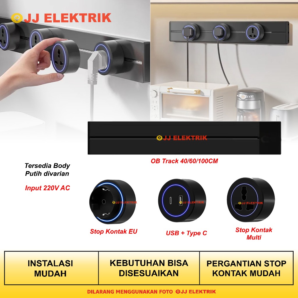 Jual Stop Kontak & Rel Colokan Socket Terminal Listrik Power Track ...