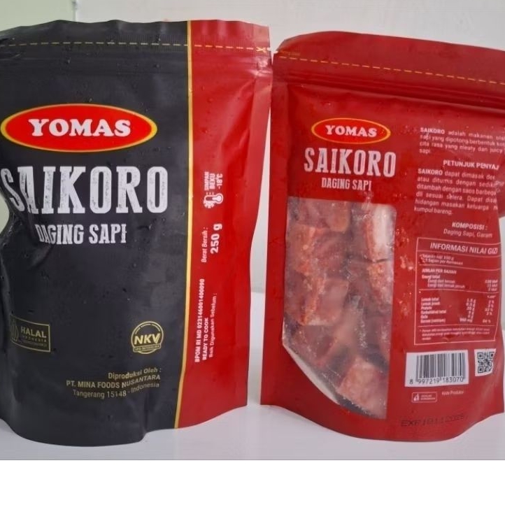 Jual Yomas Beef Saikoro 250gr | Shopee Indonesia