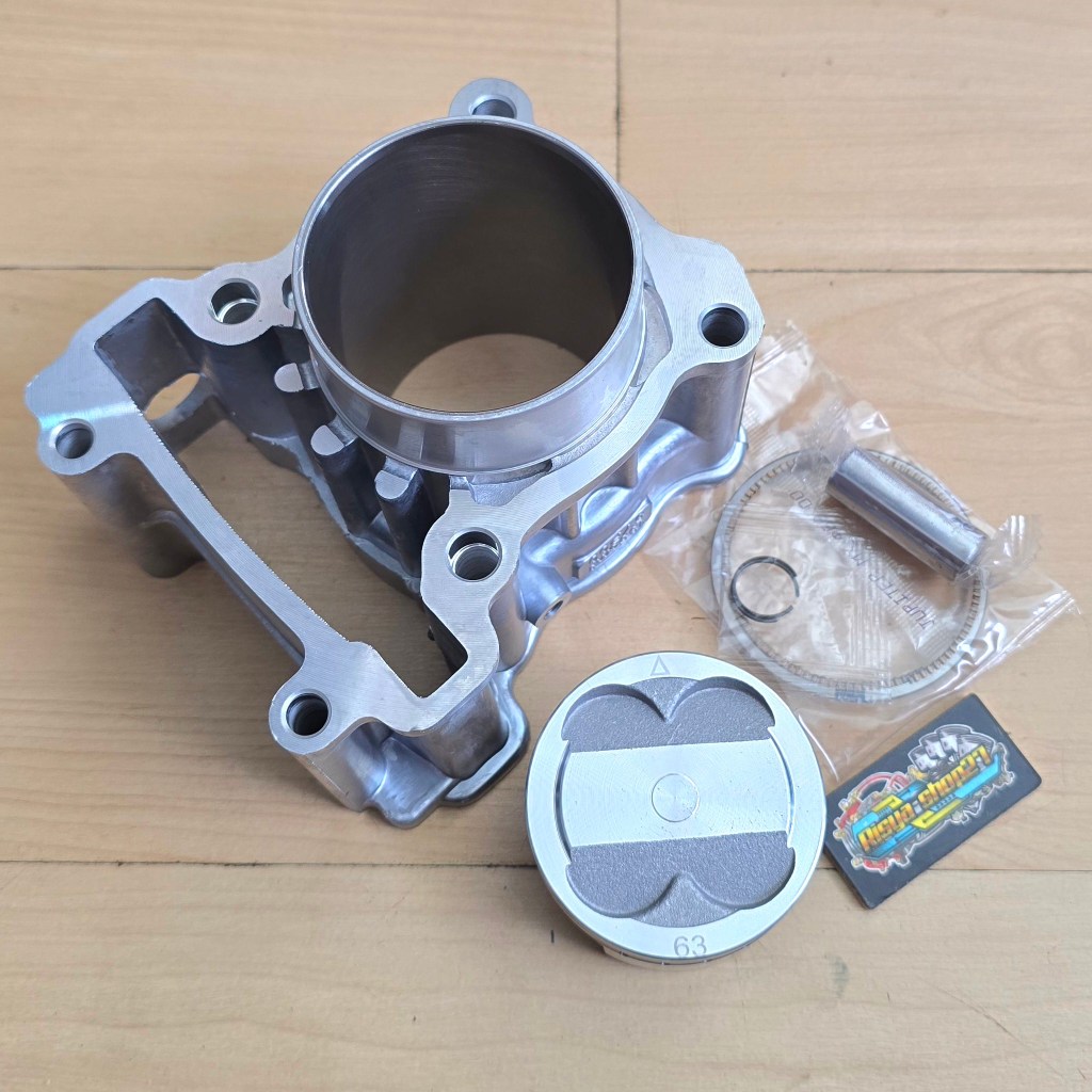 Jual CYLINDER BLOK BORE UP JUPITER MX PISTON 63 MM VIXION R15 V2 MX ...