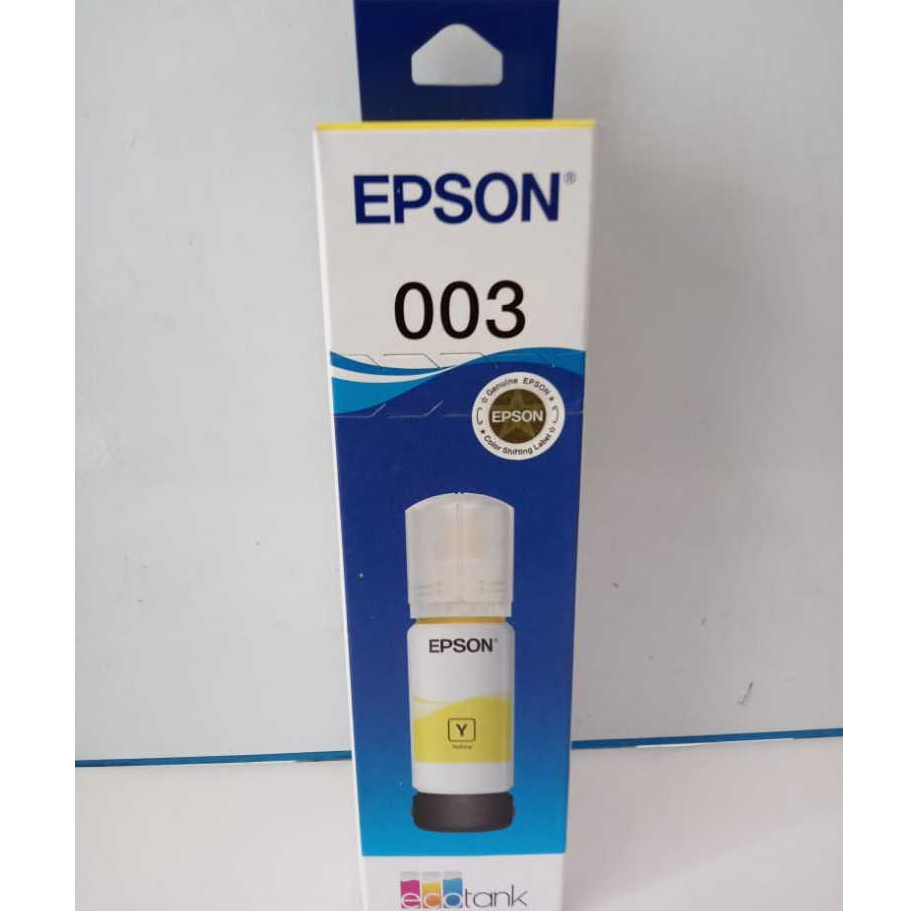 Jual TINTA EPSON 003 YELLOW ORIGINAL | Shopee Indonesia