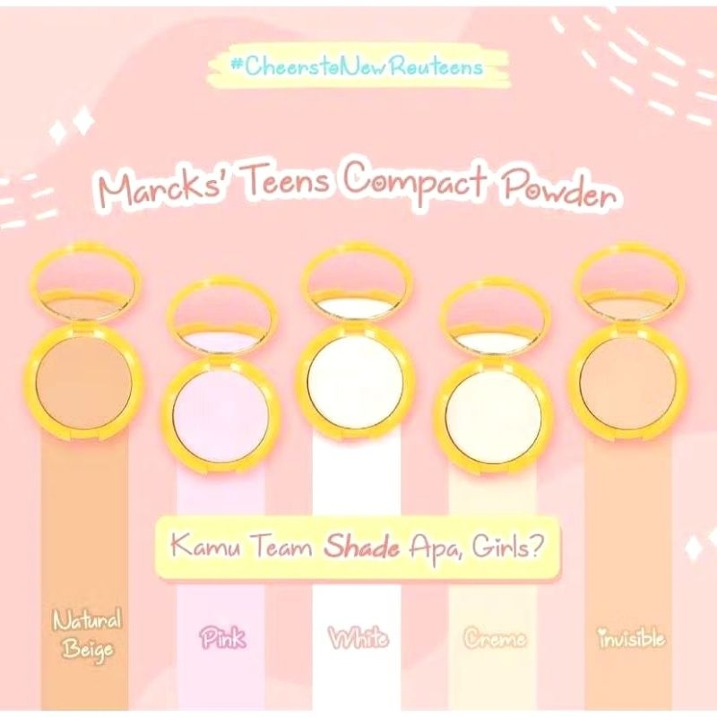 Jual Marcks Teens Compact Powder 12g All Varian | Shopee Indonesia