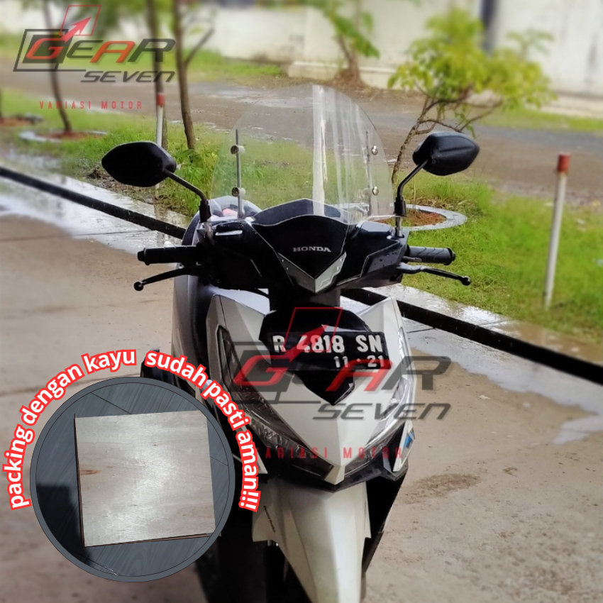 Jual Windshield Motor Universal Standar ukuran 25cm x 40cm Visor Tameng ...