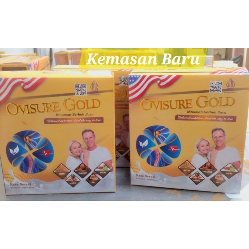 Jual Ovisure Gold Plus Milk Ori 100%/ 1 box (12 Sachet)/ Susu untuk ...