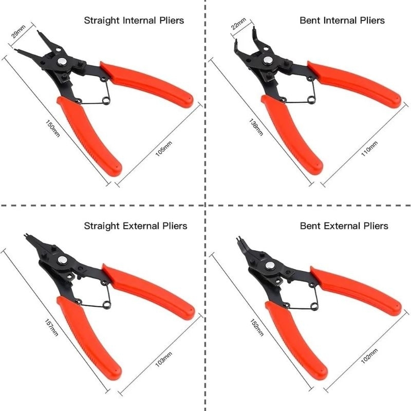 Jual Tang Snap Ring 4in1 Lurus Tutup Tang Circlip Tekan Tutup Dikemas ...