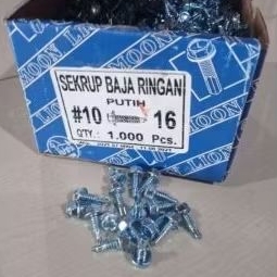 Jual [ISI 50 PCS] MOON LION Baja Ringan 10x19/ Sekrup baja ringan/ baut ...