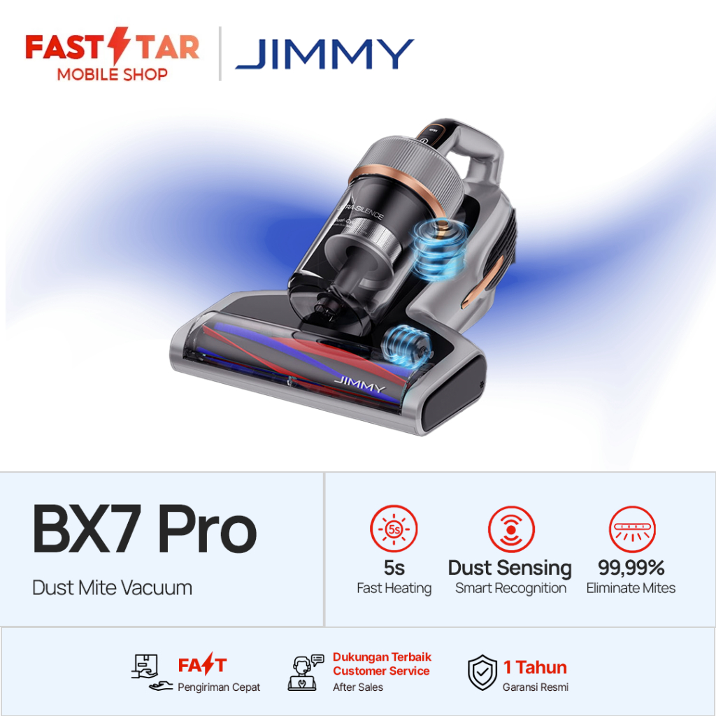 Jual JIMMY BX7 Pro Ultrasonic UV Anti-mite Bed Vacuum Cleaner Sterilization Mattress Sofa Dust ...