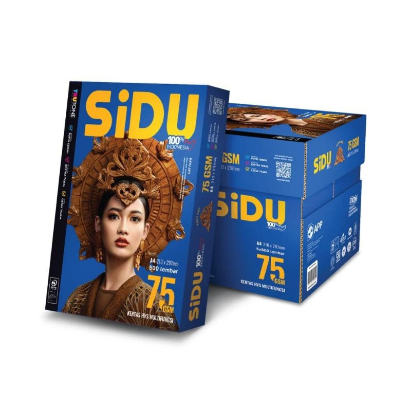 Jual SIDU Kertas HVS A4 75gr (1 Rim) | Shopee Indonesia