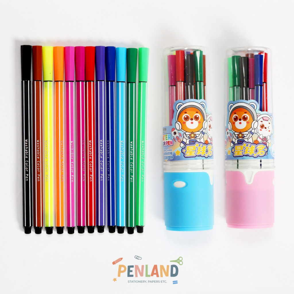 Jual Water Color Pen Isi 12 Warna ADM-M6120-12 PL00055 Bisa COD ...