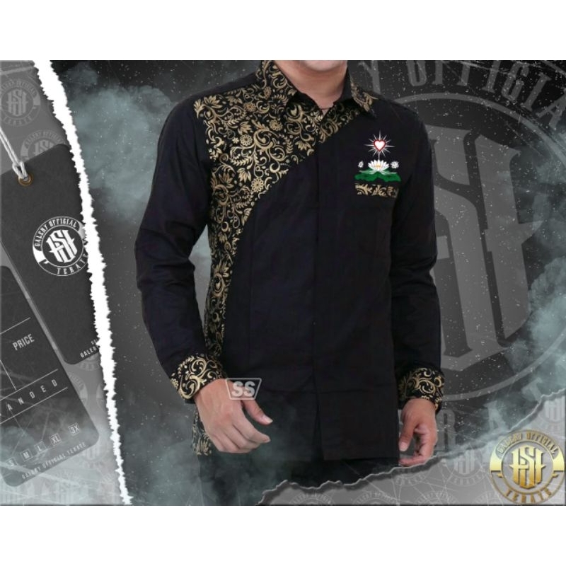 Jual BATIK PSHT PANJANG - BATIK PSHT MOTIF WAYANG VIRAL - KEMEJA BATIK ...