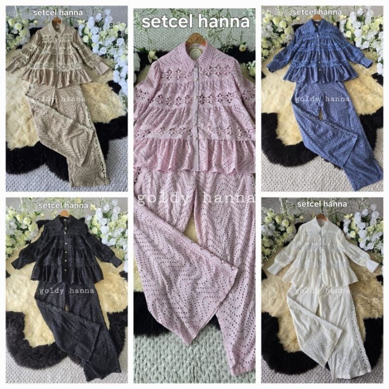 Jual Setcel Hanna by Goldy bahan Katbol | Shopee Indonesia