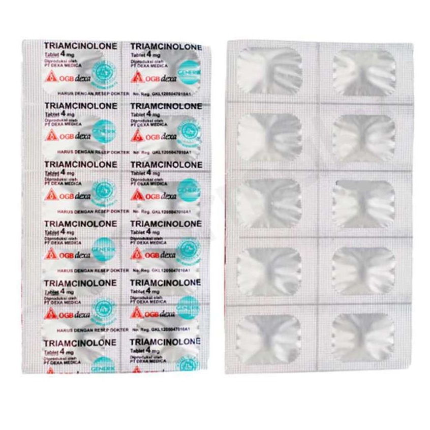 Jual TRIAMCINOLONE 4MG 1 STRIP 10 TABLET (DEXA) | Shopee Indonesia