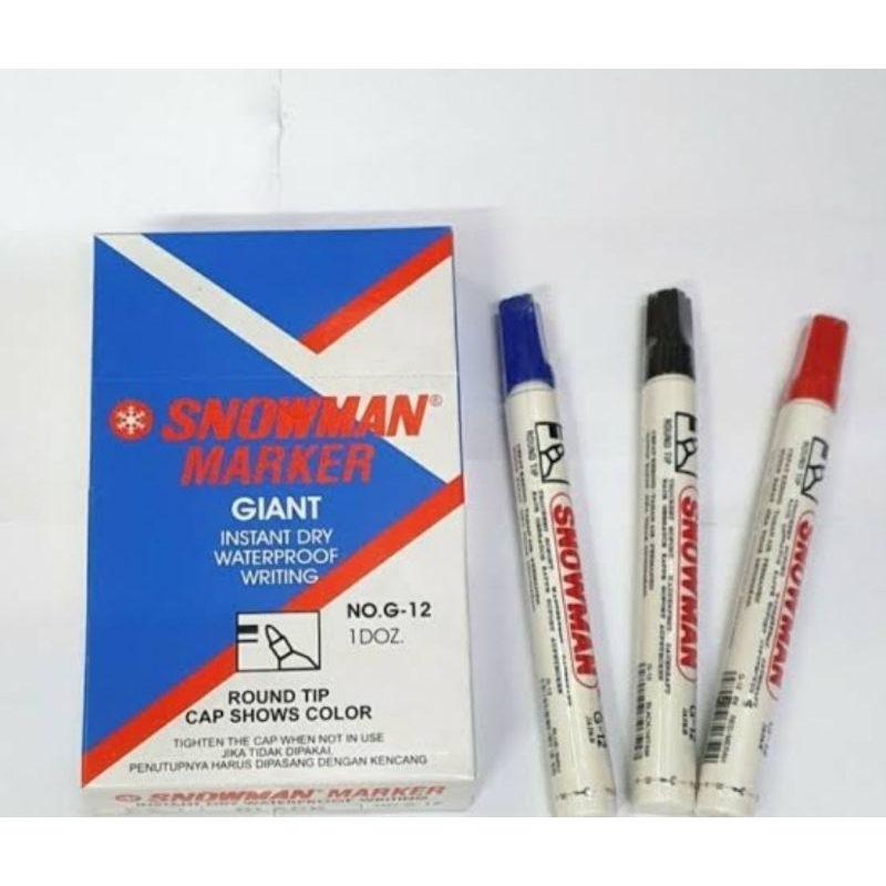 Jual SPIDOL SNOWMAN PERMANENT BIRU | Shopee Indonesia