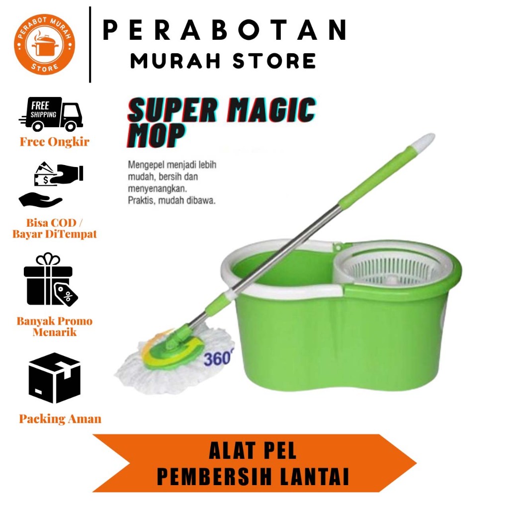 Jual PM - Alat Pel Pembersih Lantai Pengering Lantai Sodok Pel Busa ...