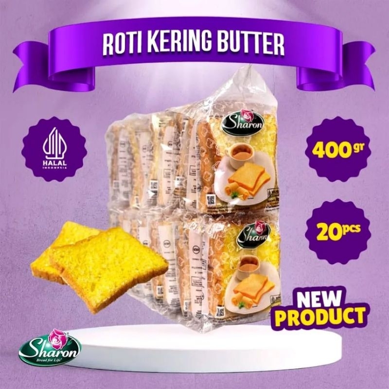 Jual Sharon Roti Kering Butter Isi 20 Pcs | Shopee Indonesia