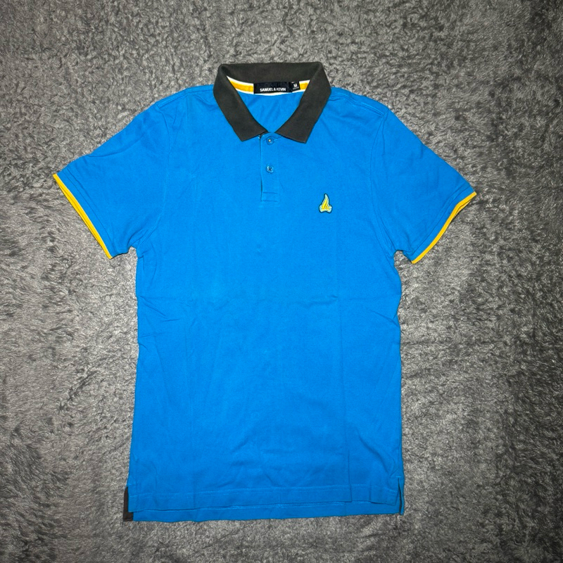 Jual polo shirt samuel kevin biru | Shopee Indonesia