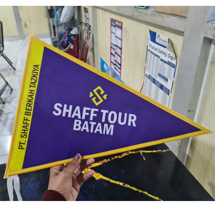 Jual Bendera Tour Guide Bendera Segitiga, Travel, Umroh, Haji Custom ...